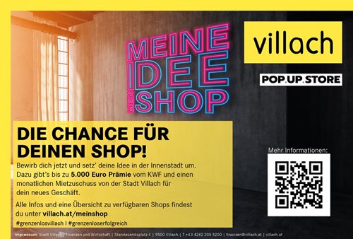 Meine Idee – Mein Shop 2022 | Stadt Villach
