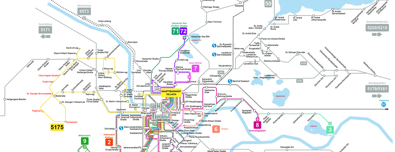 Linienplan | Stadt Villach